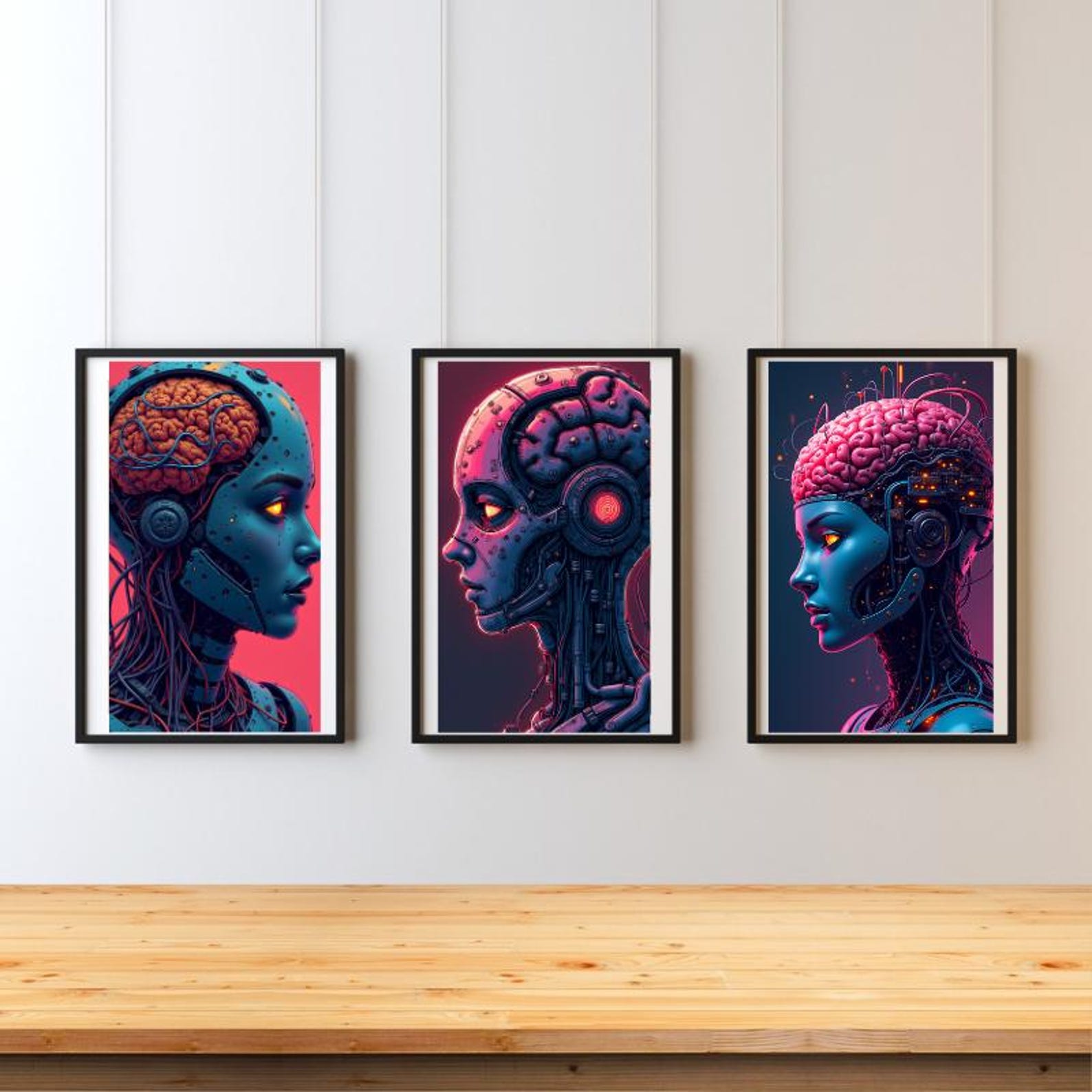 Neuroscience Brain Art;digital Download Prints- Brain Computer ...