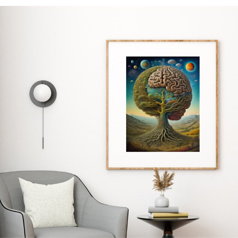 Neuroscience Brain Art; Digital Download Prints- Neurology, Cognitive ...