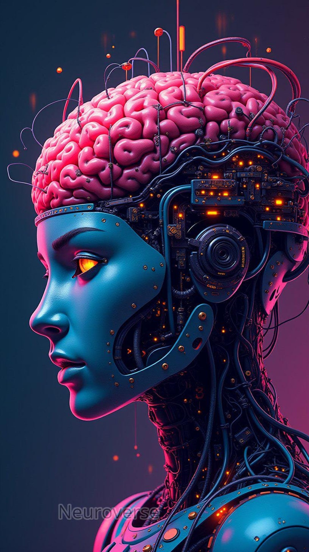 Neuroscience Brain Art;digital Download Prints- Brain Computer ...
