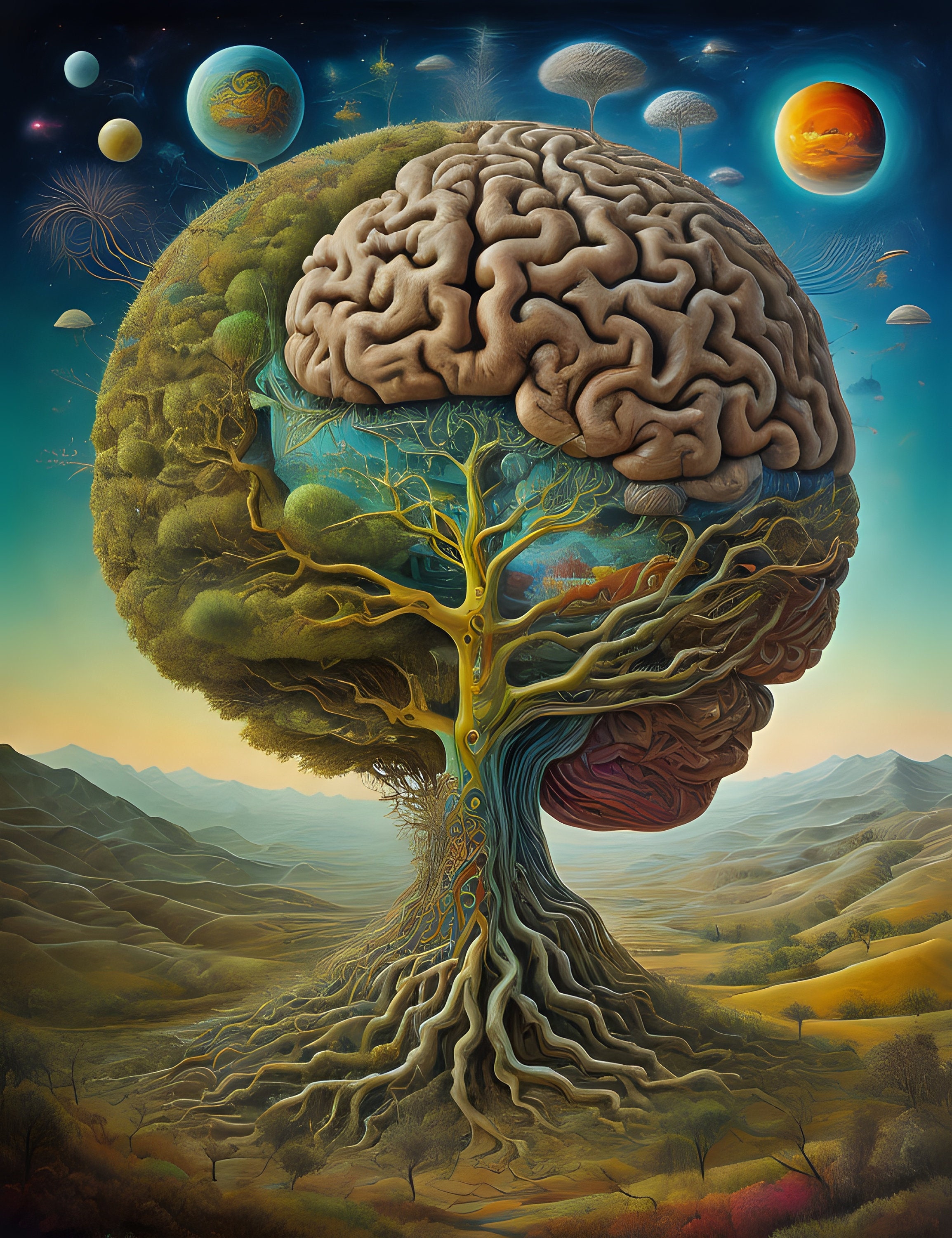 Neuroscience Brain Art; Digital Download Prints- Neurology, Cognitive ...