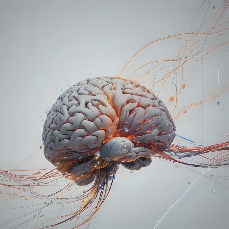 Neuroscience Brain Art;digital Download Prints- Neurology Artwork, Wall ...