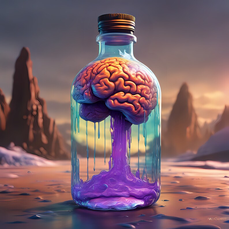 Neuroscience Brain Art; Digital Download Prints- Neurology, Fantasy ...