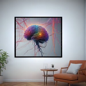 Neuroscience Brain Art; Digital Downloads - Neurology, Brains, Neurons ...