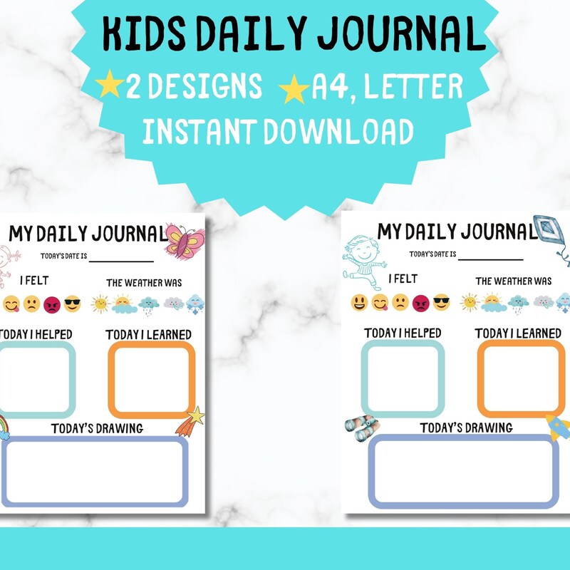Daily Journal Printable - Etsy
