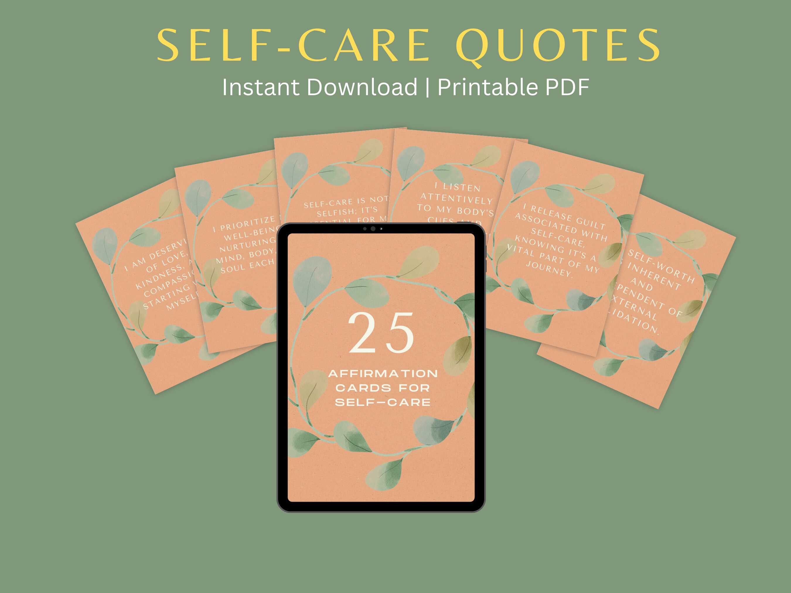 Affirmation Cards for Self-care and Self-discovery Mindful Cards Mental ...
