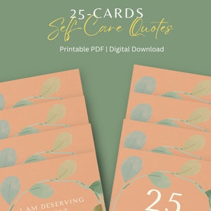 Affirmation Cards for Self-care and Self-discovery Mindful Cards Mental ...