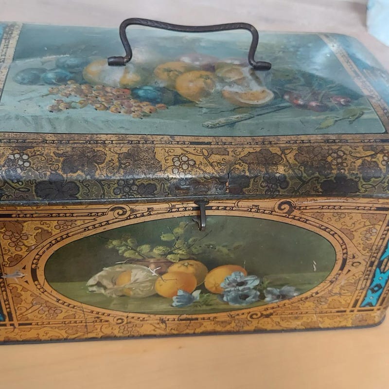 Large Tin Box - Etsy