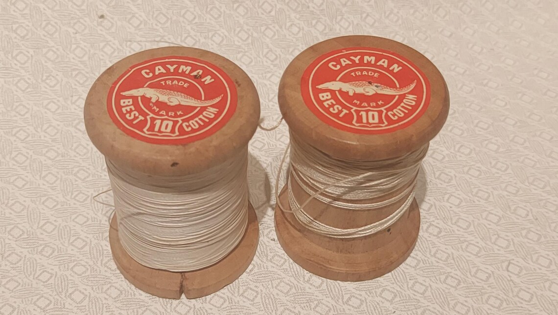 8 Wooden Spools Vintage With Original Thread. Dutch Ploeg - Etsy