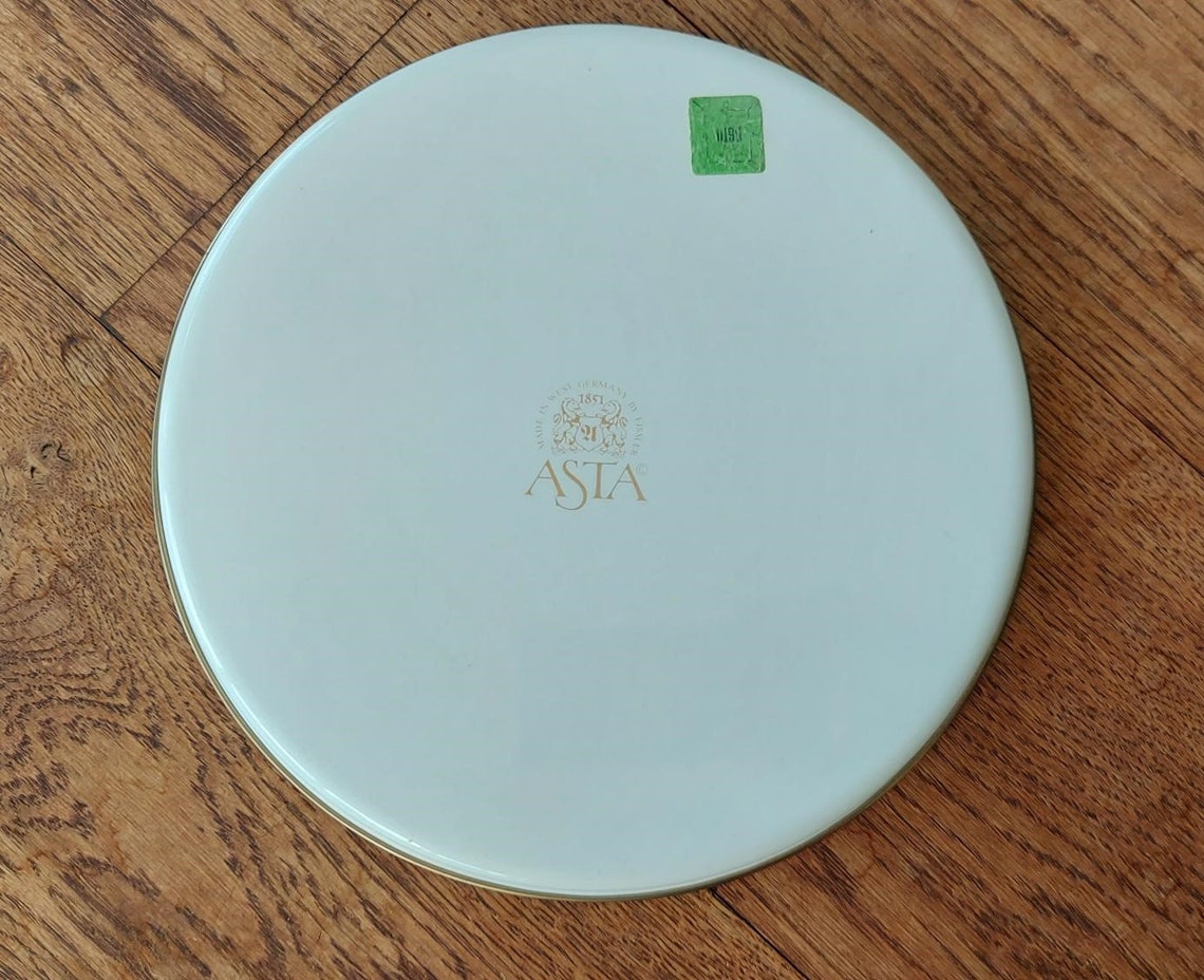 Asta Germany, Enamelled Plate, Design Trio in Excellent Condition ...