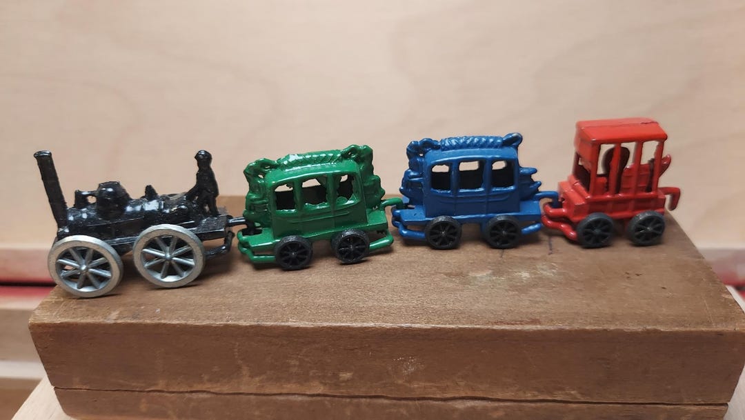 Miniature AHI or Midge Japan Diecast Metal Train: Black Locomotive and ...