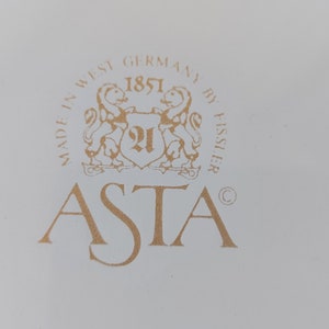 Asta Germany, Enamelled Plate, Design Trio in Excellent Condition ...