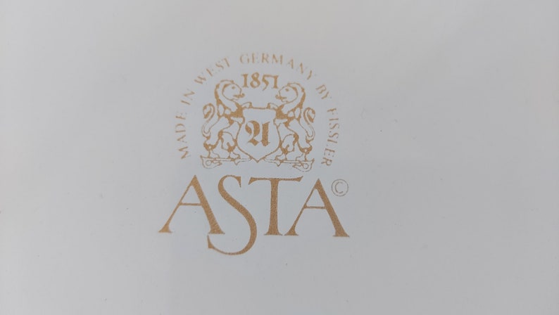 Asta Germany, Enamelled Plate, Design Trio in Excellent Condition ...
