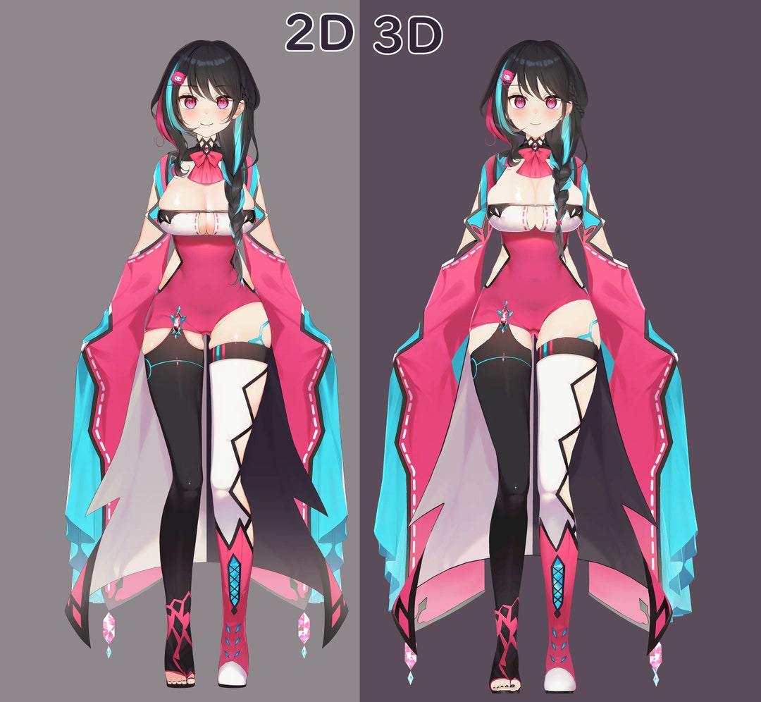 Vtuber 3D Anime Models Vrm/vsf/vrchat Model Ready-to-use - Etsy