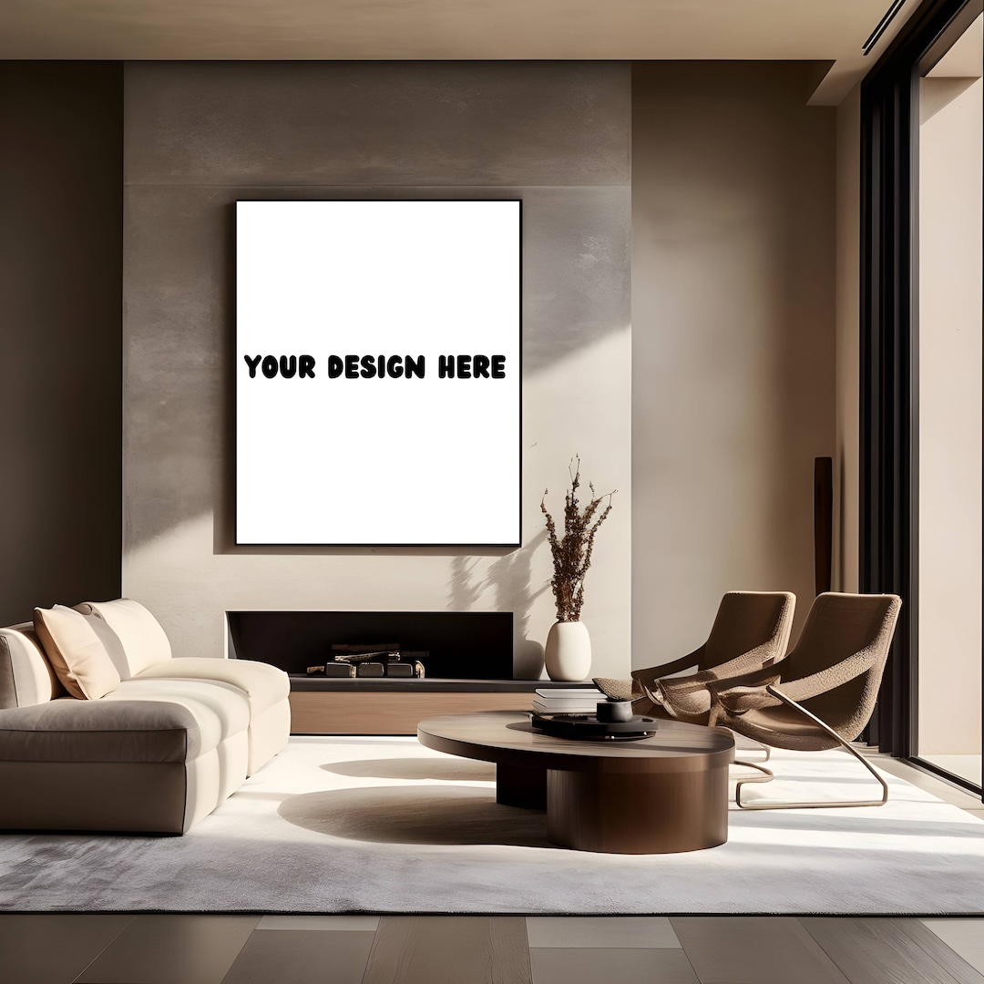 Living Room Frame Mockup,interior Home Mockup,vertical Frame Mockup ...