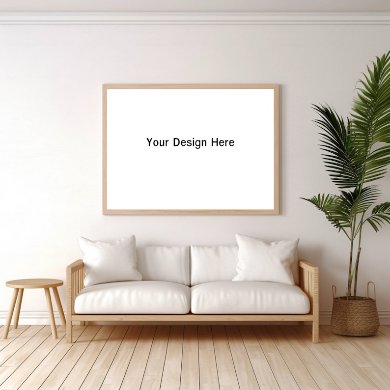 3x2 Frame Mockup Horizontal in Living Room Decoration,photoshop Smart ...