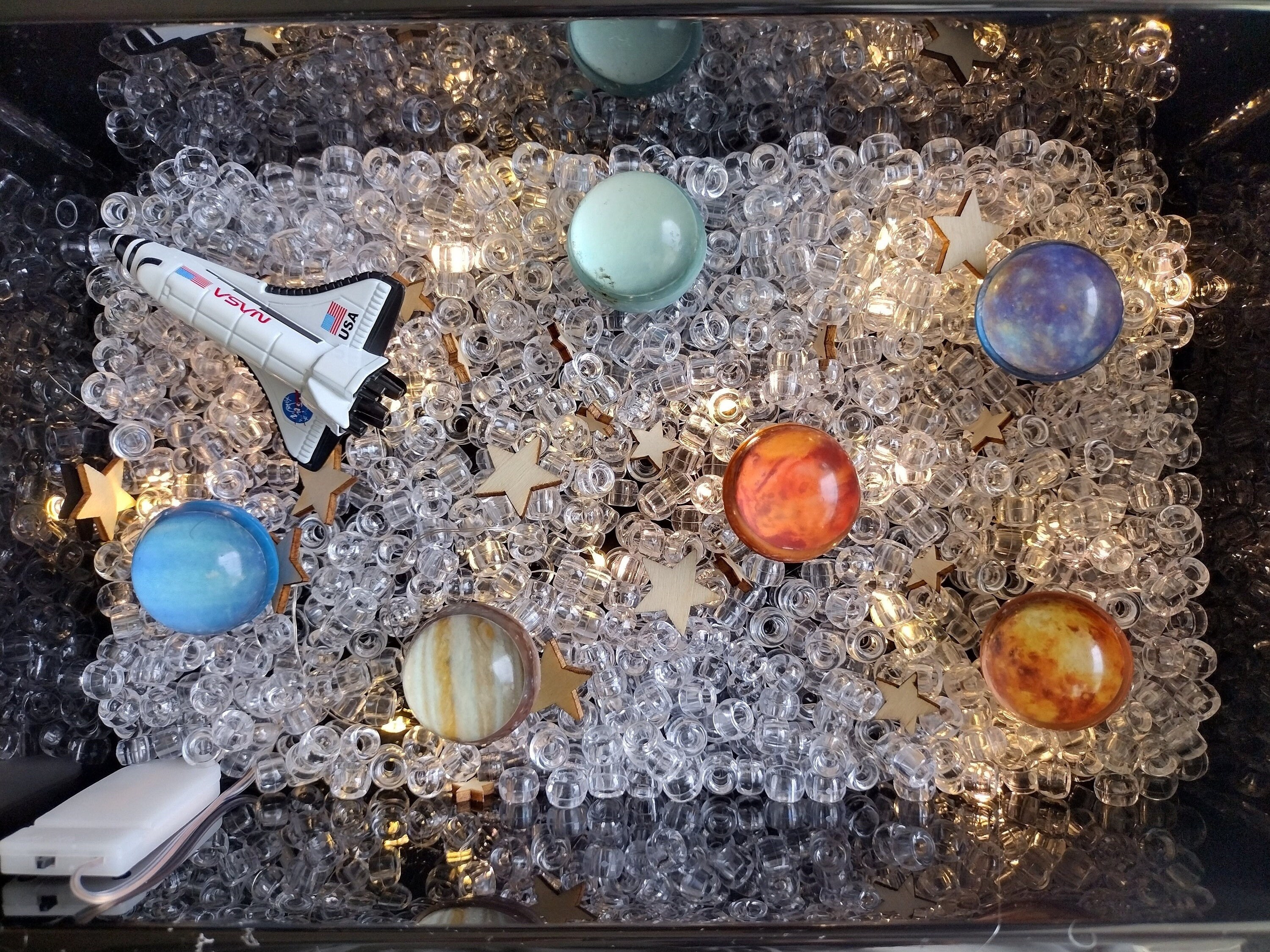 Outer Space Sensory Bin, Solar System, Kids Sensory Play Box - Etsy