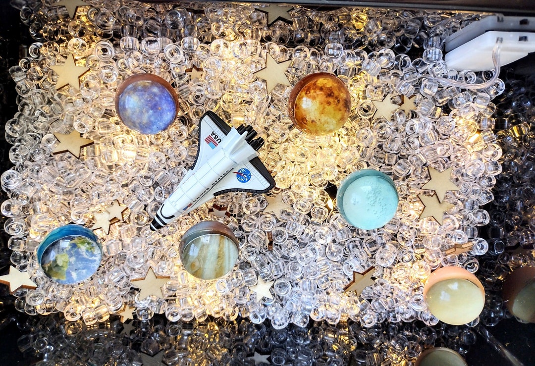 Outer Space Sensory Bin, Solar System, Kids Sensory Play Kit - Etsy
