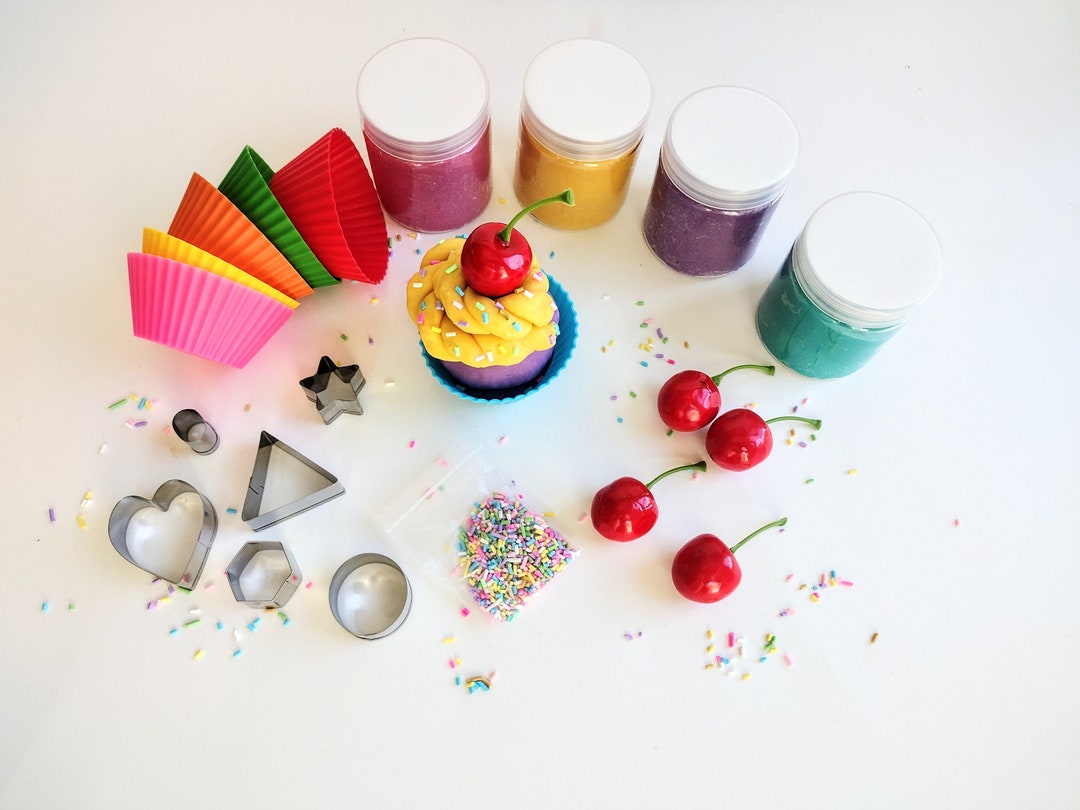 Birthday Playdough Kit, Cupcake Sensory Play, Kids Birthday Gift - Etsy
