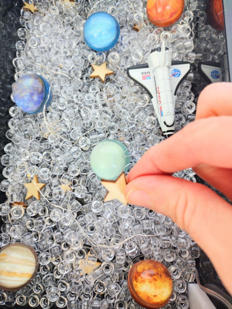 Outer Space Sensory Bin, Solar System, Kids Sensory Play Box - Etsy