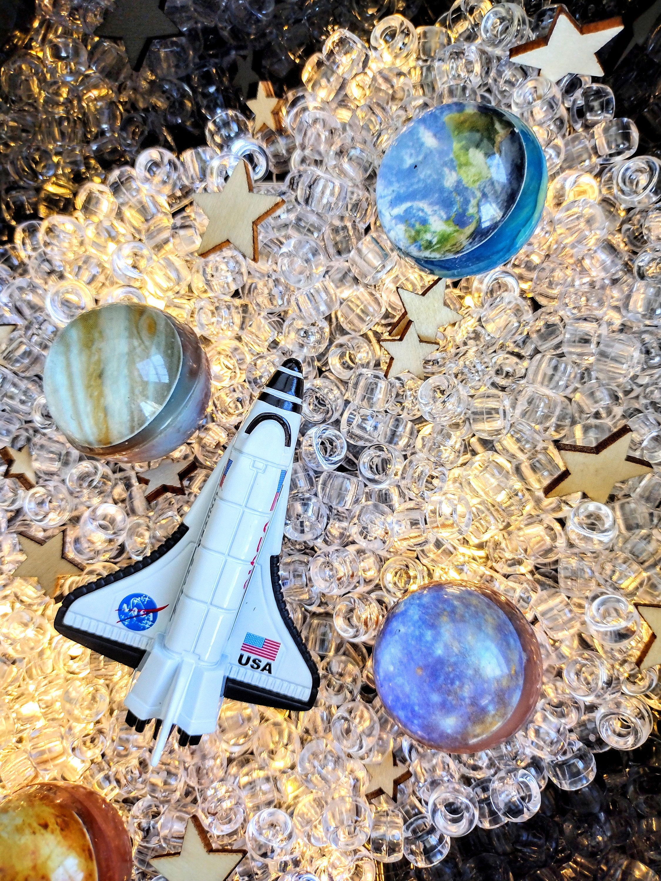 Outer Space Sensory Bin, Solar System, Kids Sensory Play Box - Etsy