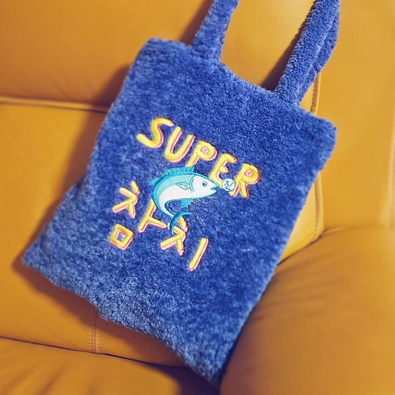 Super Fluffy Tuna Tote - Etsy