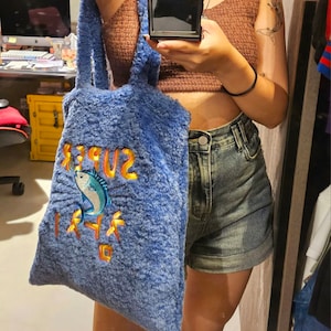 Super Fluffy Tuna Tote - Etsy