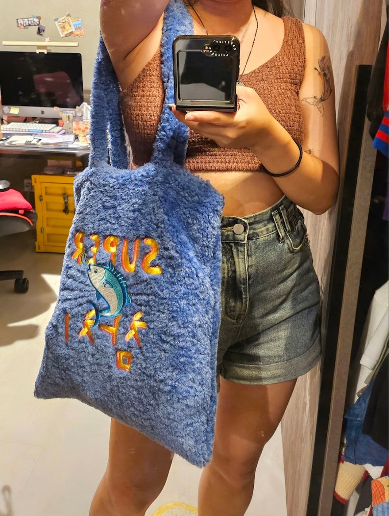 Super Fluffy Tuna Tote - Etsy