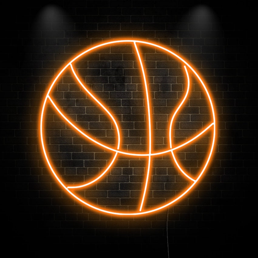 Basketball Neon Sign, Ball Neon Light, Gift for Him, Home Bedroom Wall ...