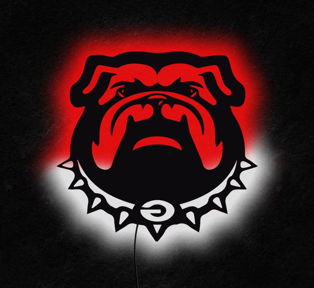 Bulldog LED Sign, Neon Sign, NFL Team Logo Sign, Football Team Logo Led ...