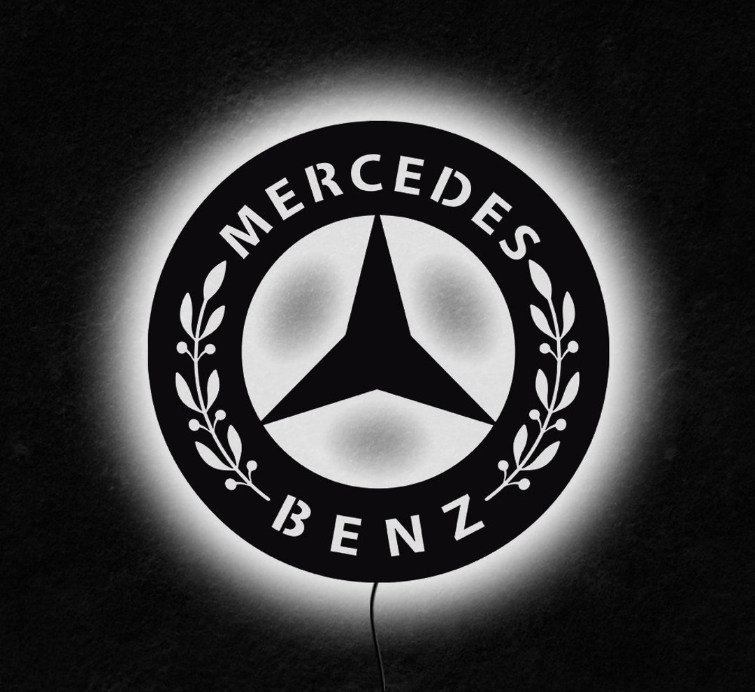 Mercedes Led Sign, Mercedes Wall Art, Mercedes Led Light, Mercedes Wall ...