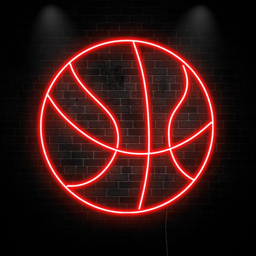 Basketball Neon Sign, Ball Neon Light, Gift for Him, Home Bedroom Wall ...