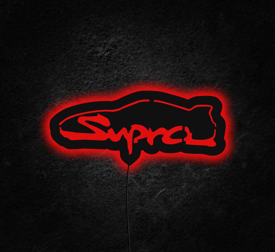Supra Silhouette Led Sign, Garage Wall Decor, Garage Wall Decor, Gift ...