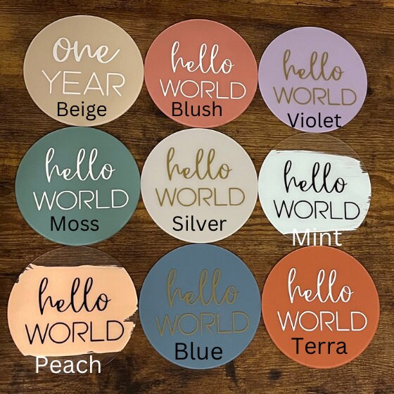 Hello World - Baby Name | Round Milestones | Hello World | Month Baby ...