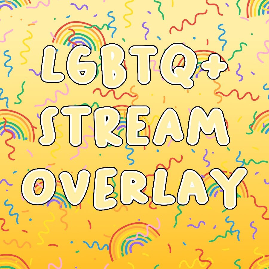 LGBTQ Animated Stream Overlay Pack - Etsy