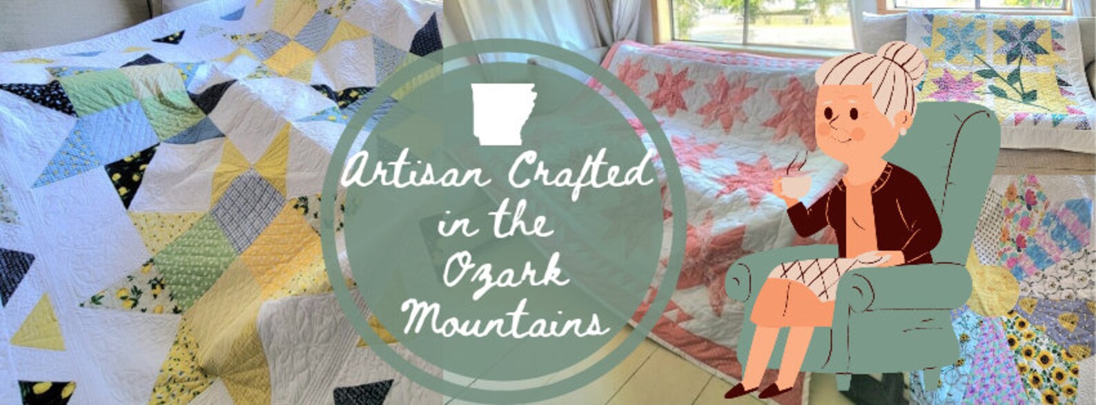 Handmade Mixed Pattern Child's Quilt Ozark Mountains Craft 35x39 - Etsy