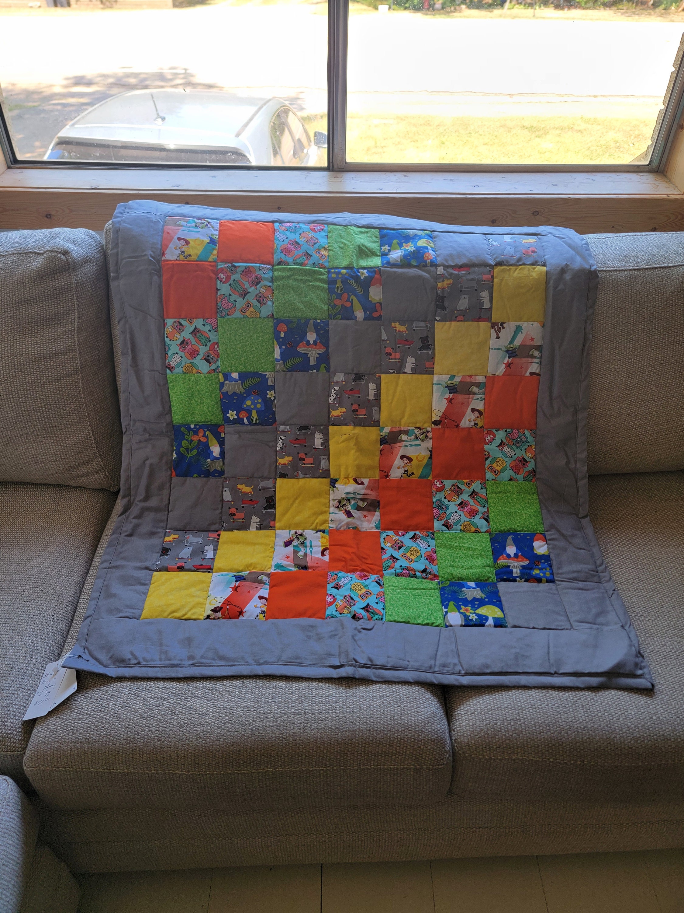 Handmade Mixed Pattern Child's Quilt Ozark Mountains Craft 35x39 - Etsy