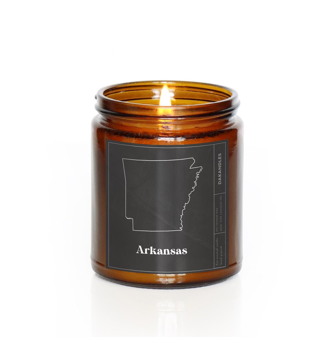 Arkansas Candle, 50 States American Candle, Personalized Candle ...