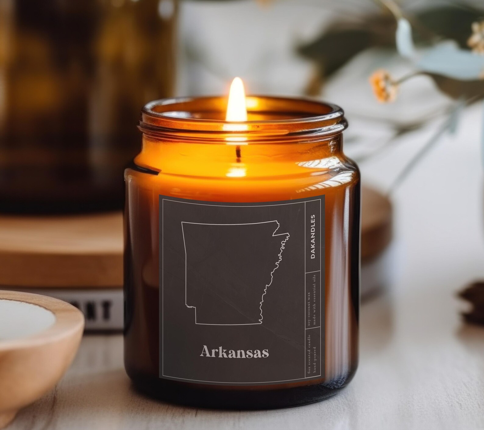 Arkansas Candle, 50 States American Candle, Personalized Candle ...