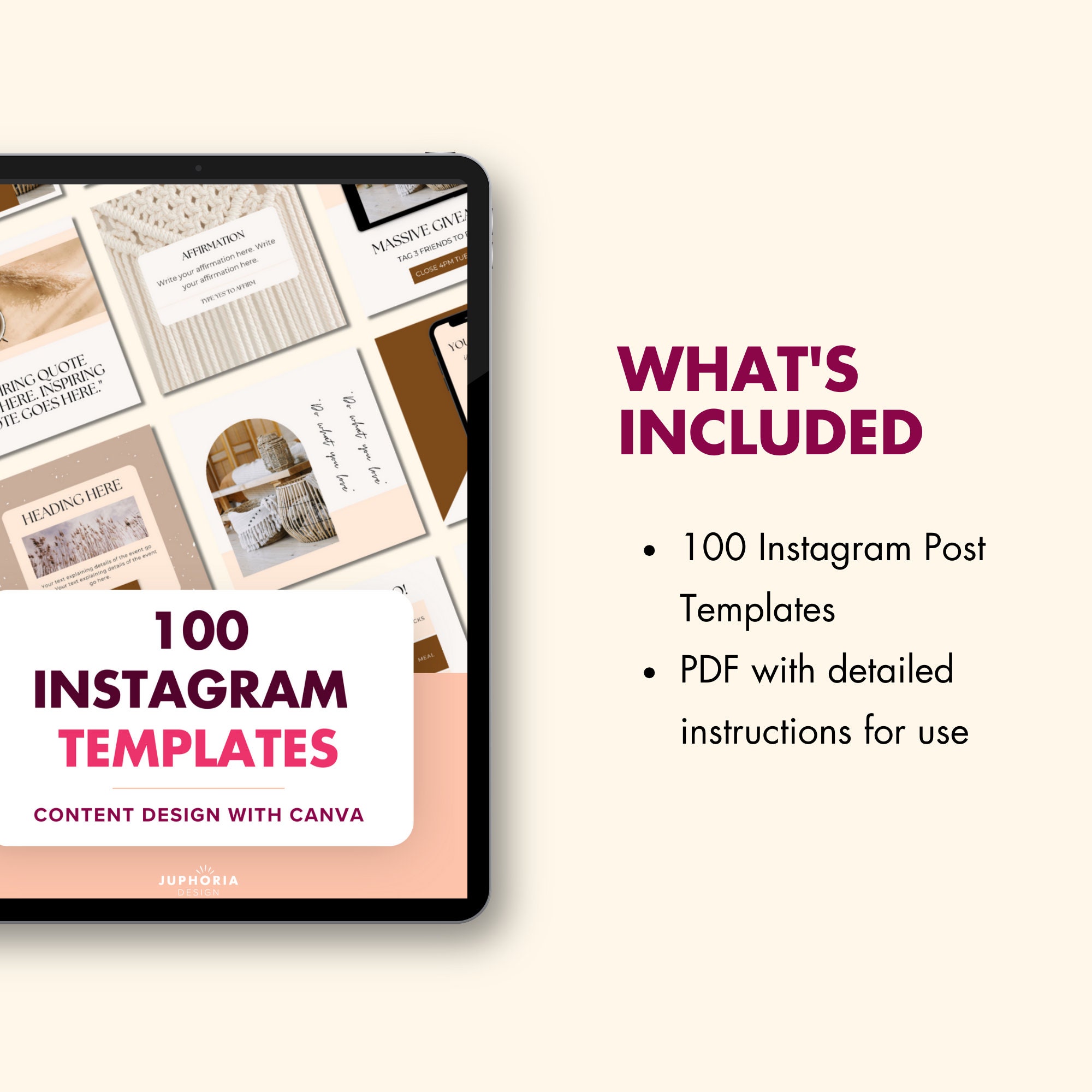 Templates for Instagram, Canva Templates, Social Media Templates ...