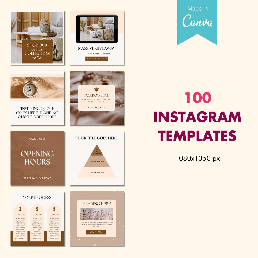 Templates for Instagram, Canva Templates, Social Media Templates ...