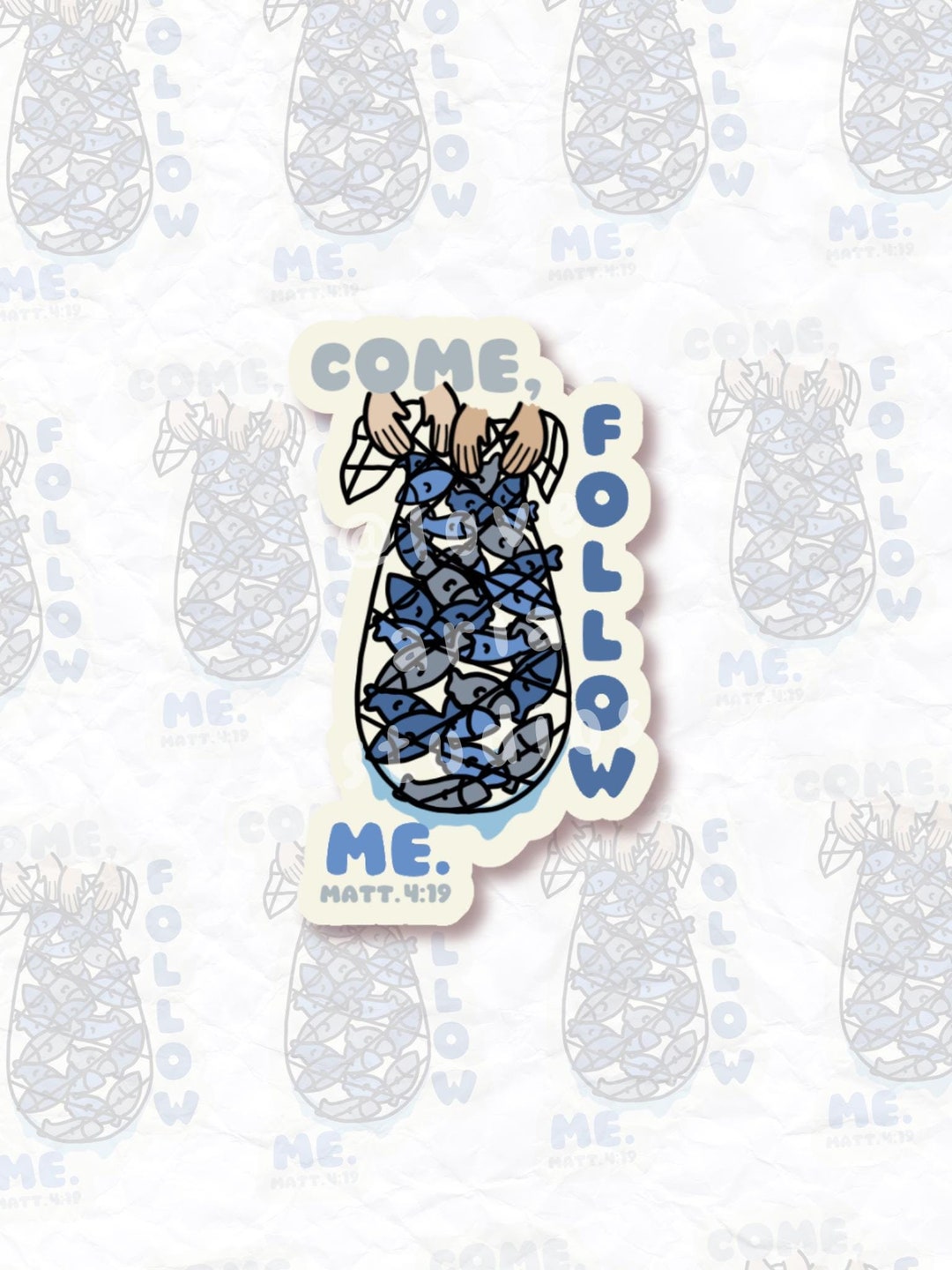 Come Follow Me Sticker | Jesus is the Way | Fisher's of Men | Faith ...