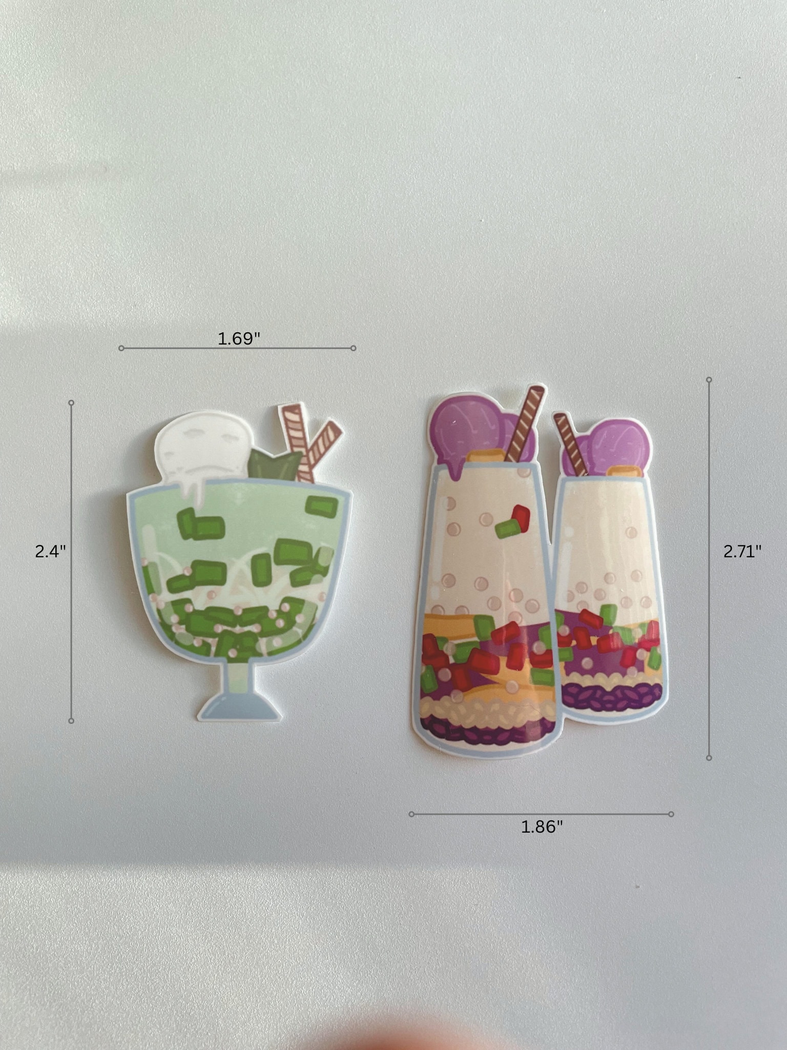 Filipino Dessert Stickers Halo Halo Sticker Buko Pandan Sticker ...