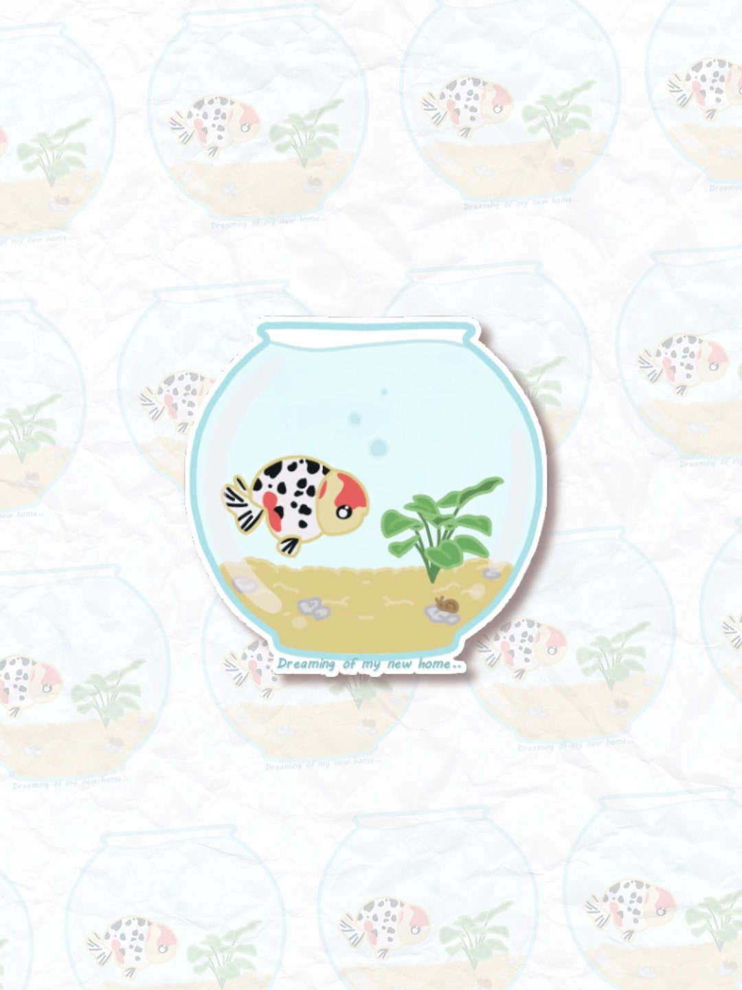Goldfish Sticker Aquarium Pets Aquascaping Fish Stickers Cute Aquatic ...