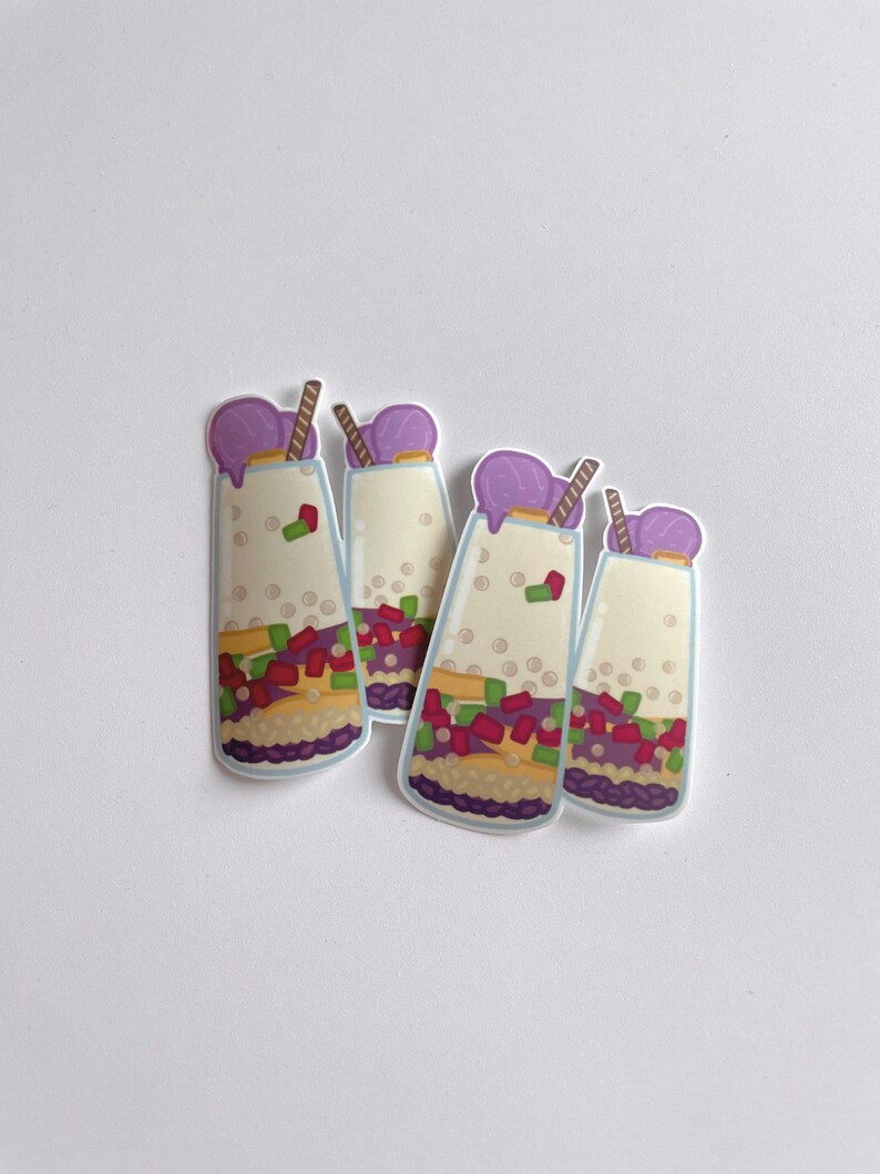 Filipino Dessert Stickers | Halo Halo Sticker | Buko Pandan Sticker ...