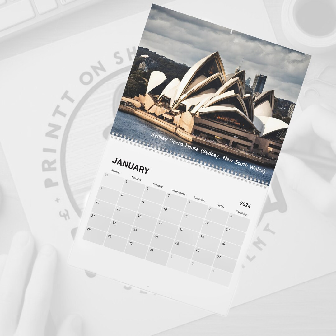Australia Wall Calendar 2024, Monthly Wall Calendar, Sightseeing ...
