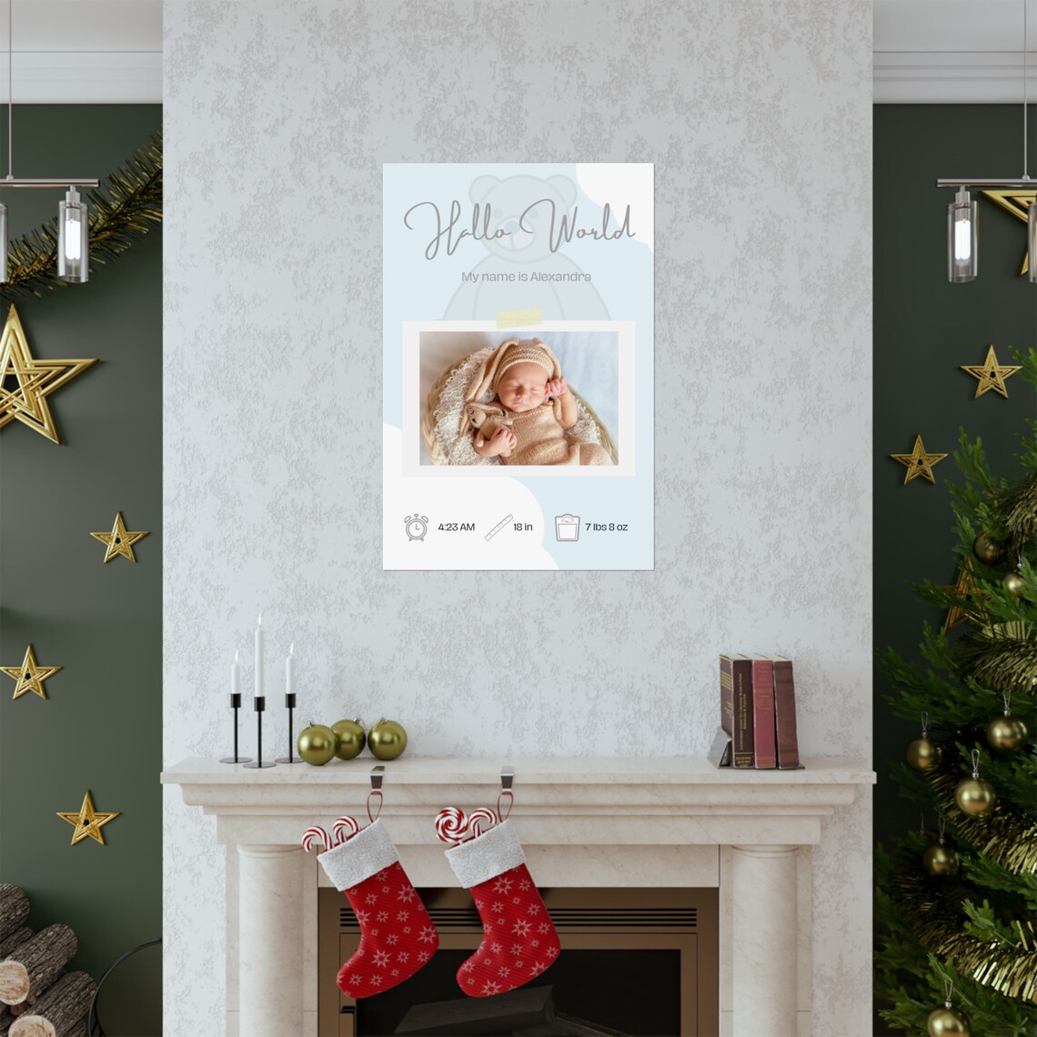 Newborn Poster Custom Newborn Poster Matte Vertical Posters - Etsy