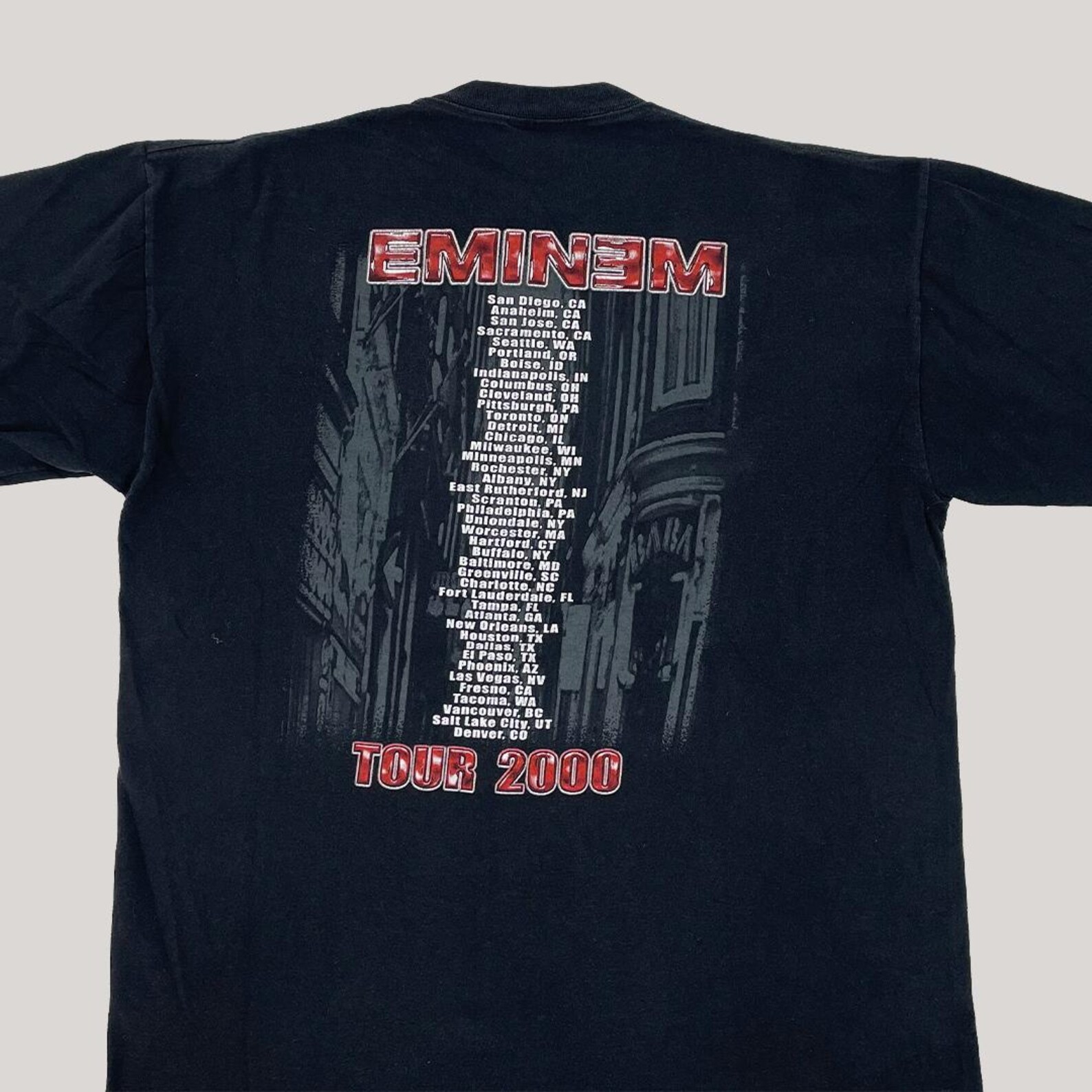 2000's Eminem Tour 2000 Rap T Shirt Marshall Mathers III Slim Shady Hip ...
