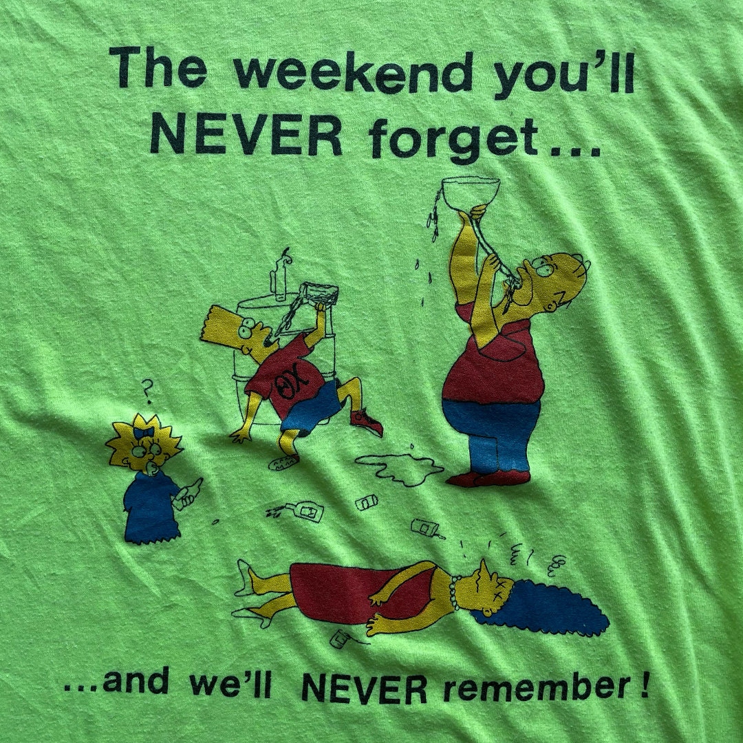 Vintage 90s the Simpsons Animated Sitcom Bootleg the Weekend You'll ...