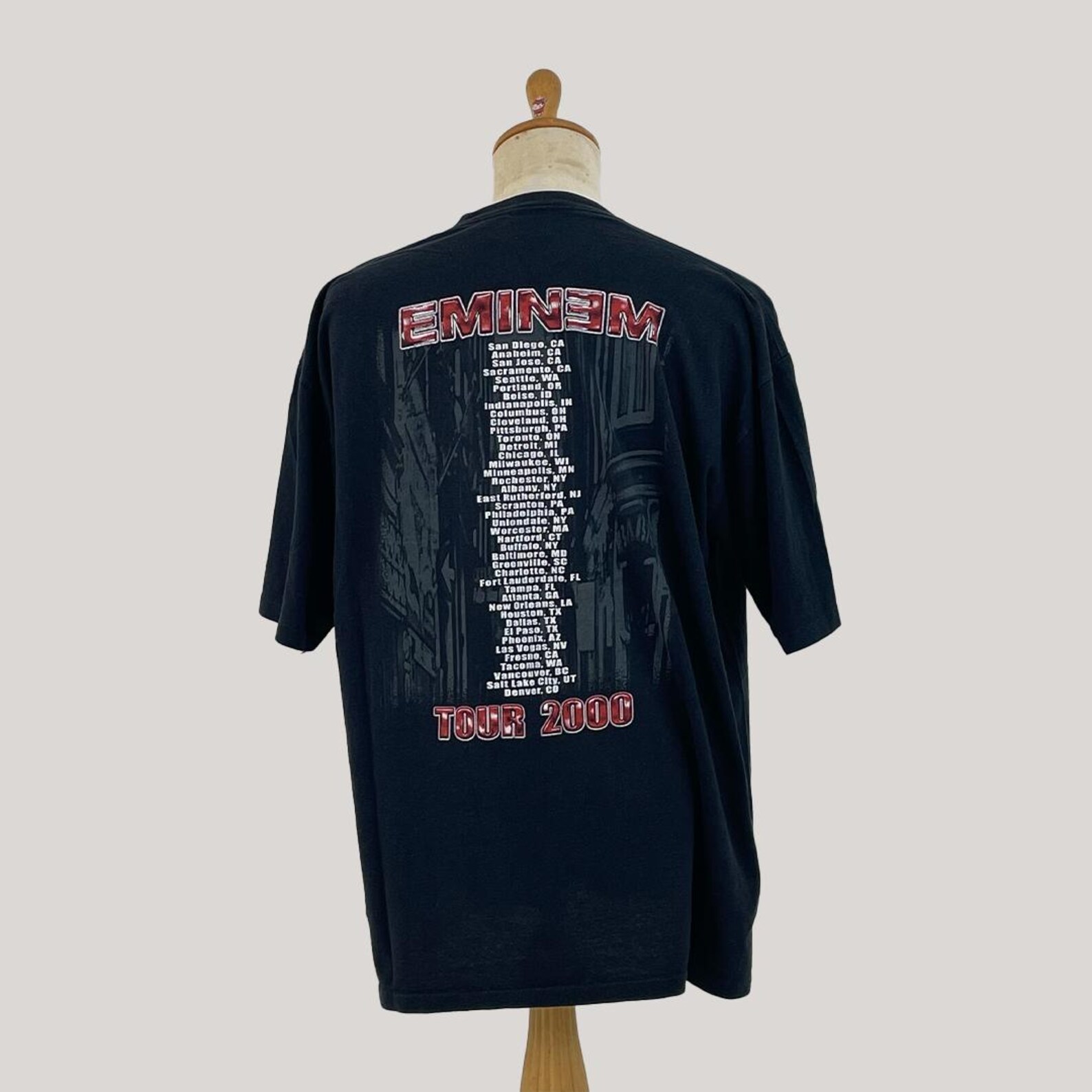 2000's Eminem Tour 2000 Rap T Shirt Marshall Mathers III Slim Shady Hip ...