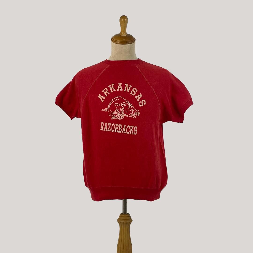 Vintage 50s Arkansas Razorback Chev-craft Sportswear Sweatshirt 1960s ...